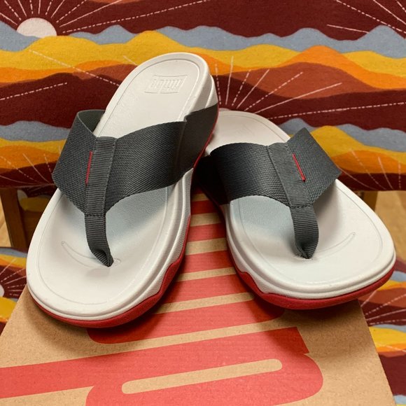 Fitflop | Shoes | Fitflop Surfa Toepost Pewter Grey | Poshmark